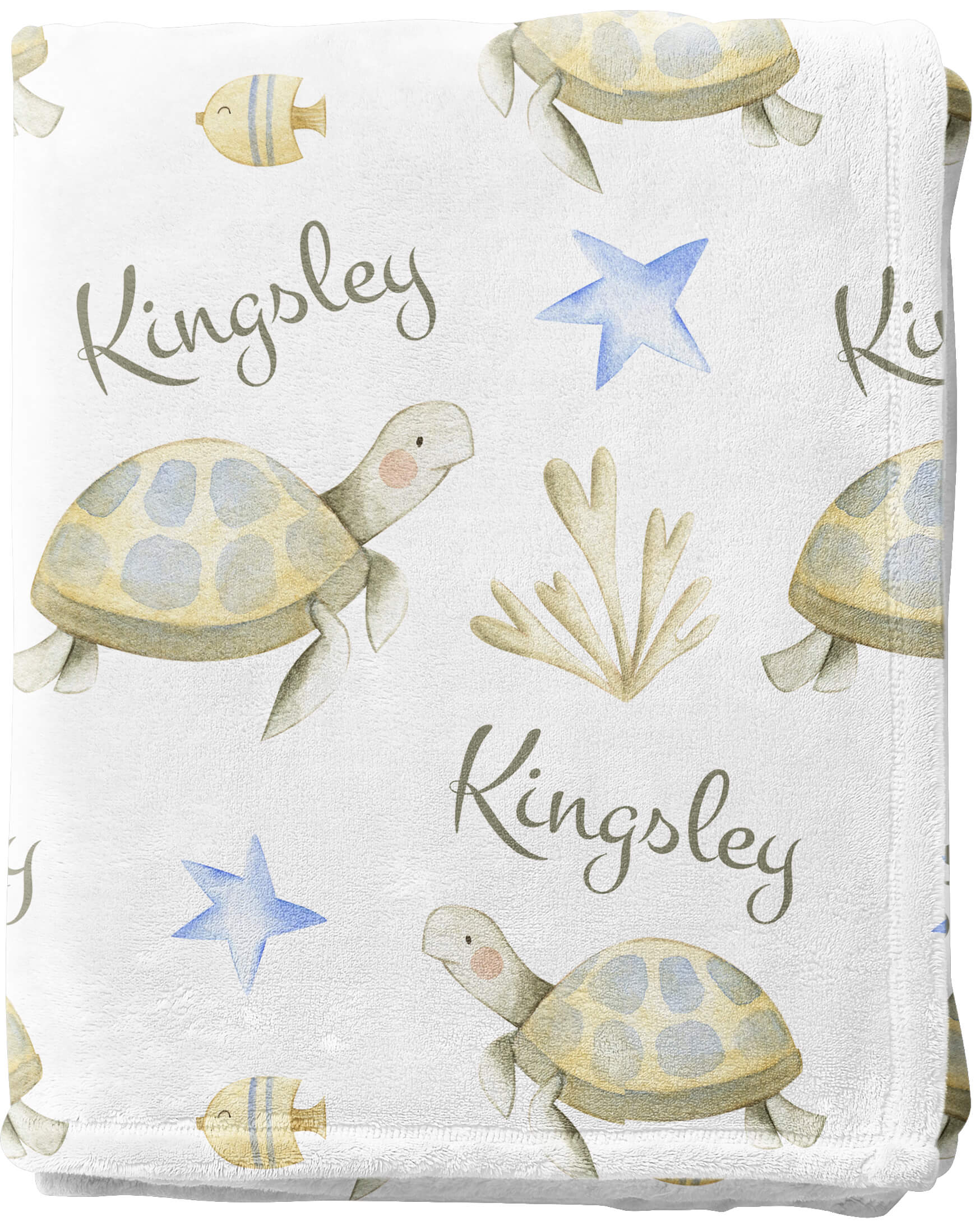 Turtle Baby Blankets Personalized with Name – Happy Vibes Mall